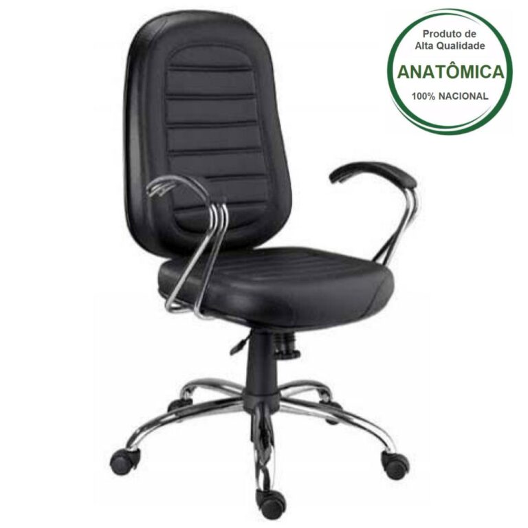 Cadeira Presidente ULTRA Giratória Cromada - ENJOY - Cor Preto - 32961 ... Cadeira Presidente ULTRA Giratória Cromada - ENJOY - Cor Preto - 32961 ...